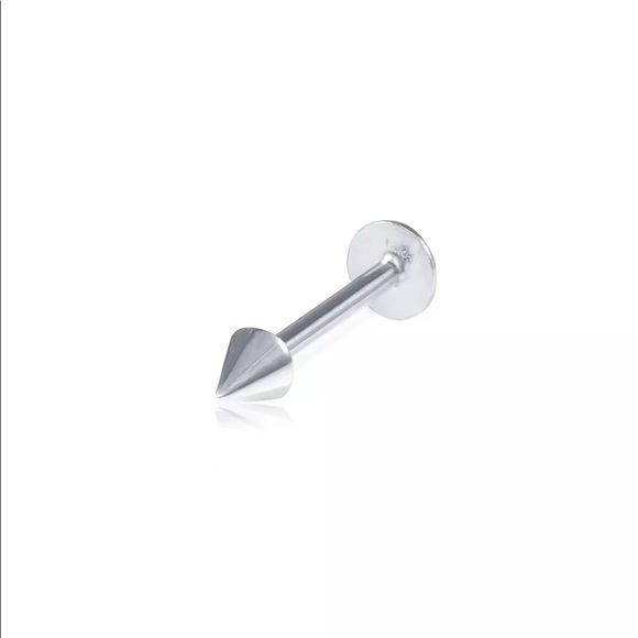 Jewelry | New 14 Kt Real Stamped White Gold Cone Labret Chin Body ...